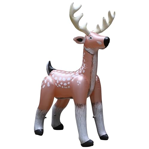Snapklik.com : Jet Creations Standing Reindeer Caribou Inflatable 74 ...