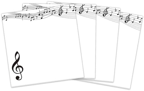 Amazon.com : 20 Pack Music Sticky Notes - 400 Sheets Music Notepads for ...