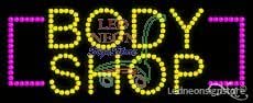 Amazon.com: LED Body Shop Sign for Business Displays | Horizontal ...