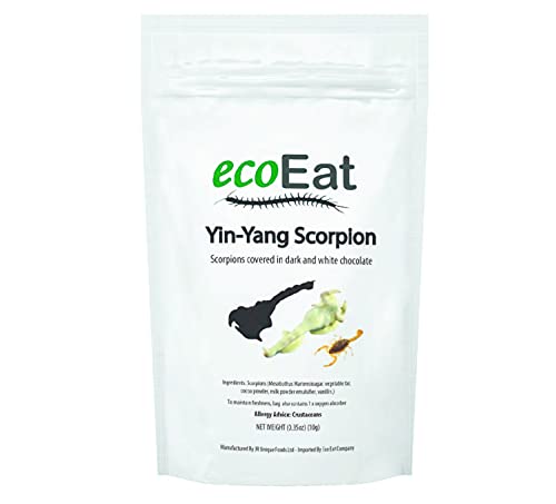 ecoEat Edible Insects Yin-Yang Scorpions Covered in Dark and White ...