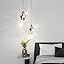 Sxtiger Modern Crystal Pendant Light, 3-Color LED Crystal Pendant Light ...