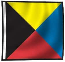 Amazon.com : Signal Code Flag Size 3 Nylon Z With With Grommets ...