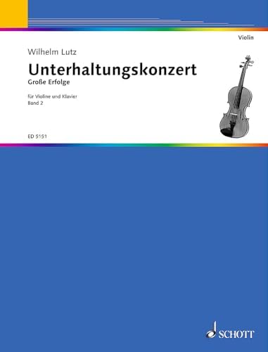 Amazon.fr - Unterhaltungs-Konzert: Große Erfolge. violin and piano ...