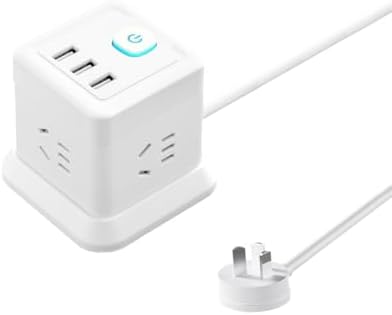 ROSY CLOUD Power Strip with USB, 9.1Ft Power Outlet Extender with 4 AC ...