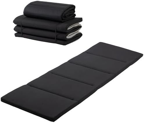 Amazon.co.jp: GOKUMIN マットレス 高反発 硬め 265N 厚み4cm 【腰を支える高耐久ウレタン×コンパクト設計】 敷きパッド付き 折り畳みマットレス 車中泊 マット ...