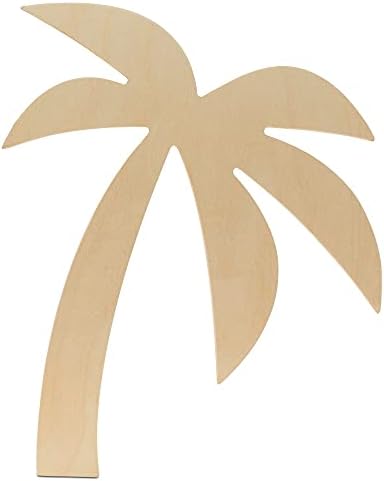 Amazon.com: Wooden Shape Palm Tree Flourish Decor, Wooden Cutout, Home ...
