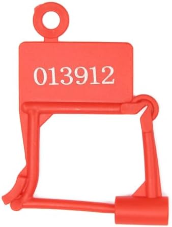 100 Plastic Security Padlock Seal Numbered Tamper Evident Disposable ...