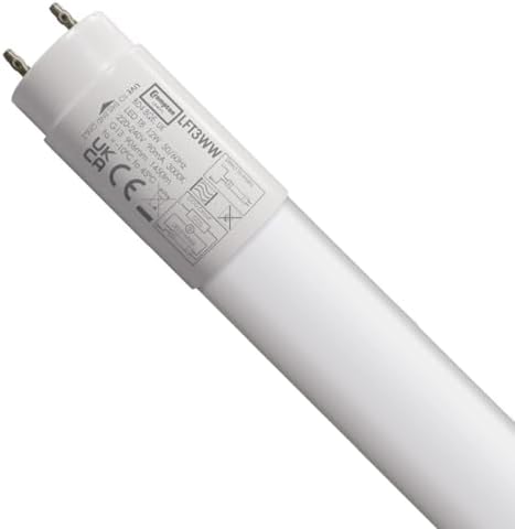 Crompton Lamps LED 3ft T8 Tube 12W G13 (30W Equivalent) 3000K Warm ...