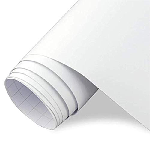 Buy Motoway 24X12 inch Glossy White Vinyl Car Wrap Sheet Roll Film ...