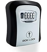 Amazon.com: Iron Lock® Wall Mount Key Lock Box for Keys 4 Digit ...