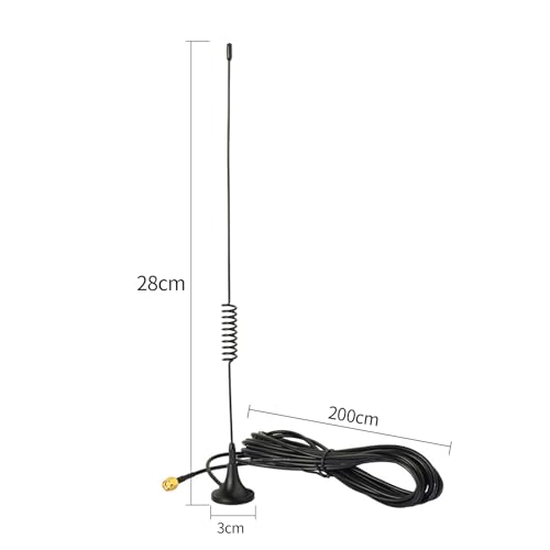 Bingfu 868 Mhz LoRa Antenna 5dBi SMA Male Antenna with Magnetic Base 2M ...