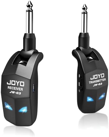 Amazon.com: JOYO 2.4GHz Wireless Guitar System 4 Channels Rechargeable ...
