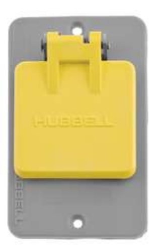 Hubbell Wiring Systems 3058H Outlet Box Lift Cover for 1-37/64 ...
