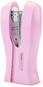 Rapesco 1319 Stand Up/Space-Saving Stapler, 20 Sheet Capacity, White ...