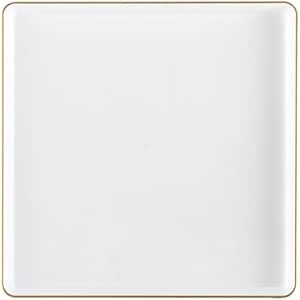 Amazon.com: EcoQuality 5" inch Disposable Square Translucent White ...