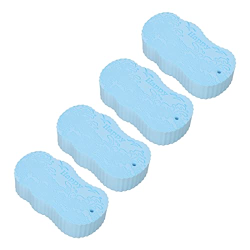 4 PCS Exfoliating Sponge Ultra Soft 3D Bath Body Shower Sponge Resuable ...