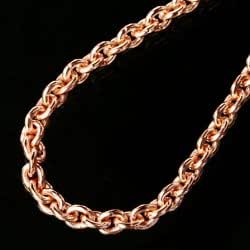 Amazon | [ピンプコード]Pimp Code イタリアンシルバー ピンクゴールドカラー フォーザティナー チェーン ネックレス 45cm | ネックレス 通販