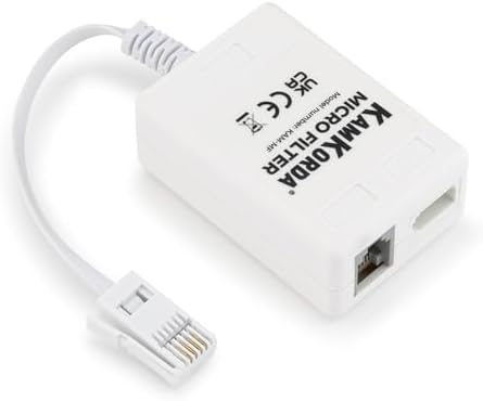 ADSL Microfilter with Cable Lead and RJ11 Connection Adapter - BT Plug ...