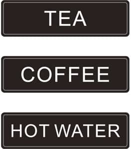 Airpot Hot Water Label - Self adhesive sticker for use on airpots ...