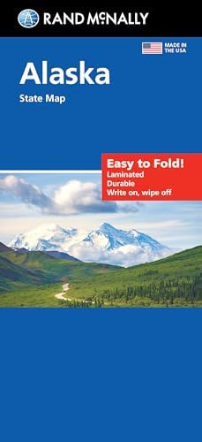 Amazon.com : Rand McNally Easy to Fold: Alaska State Laminated Map ...