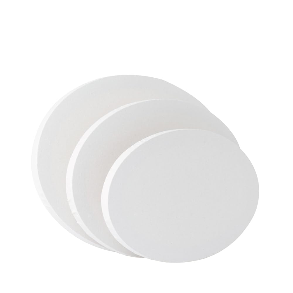 Amazon.com: TRANSON 3 Sizes Oval Shaped Stretched Canvas Primed Ready ...