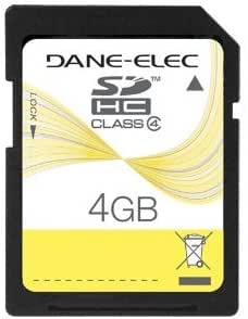 Amazon.com: Dane-Elec High Speed 4GB Class 4 SDHC Flash Memory Card ...