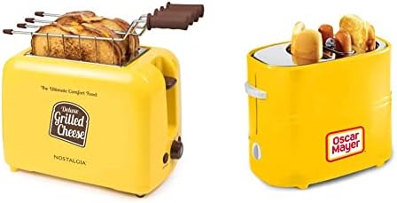 Amazon.com: Nostalgia GCT2 Deluxe Grilled Cheese Sandwich Toaster with ...