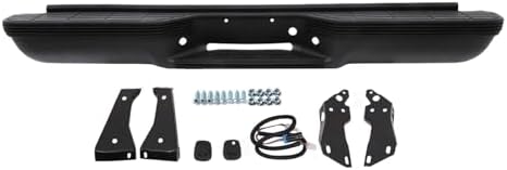 Amazon.com: Black Rear Step Bumper For 1988-2000 Chevy Silverado GMC ...