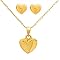 Collar corazón mini - Set de Corazones - Cadena Chapa de oro 14k - Tiny ...