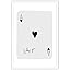 Dcvjiy Funky Black And White Lucky Poker Posters Funny Modern Preppy ...