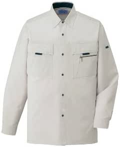 Amazon.co.jp: 自重堂（Jichodo） 85904 まるごとストレッチ長袖シャツ 80900シリーズ【春夏作業服】 アースグリーン EL [ウェア&シューズ] : ファッション