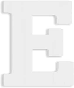 Amazon.com: TMS 16" Inch Wood Block Letter E White MDF Monogram Initial ...