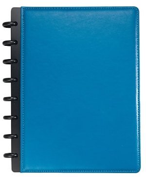 Staples Arc Customizable Leather Notebook System, Blue, 6-3/4" x 8-3/4 ...
