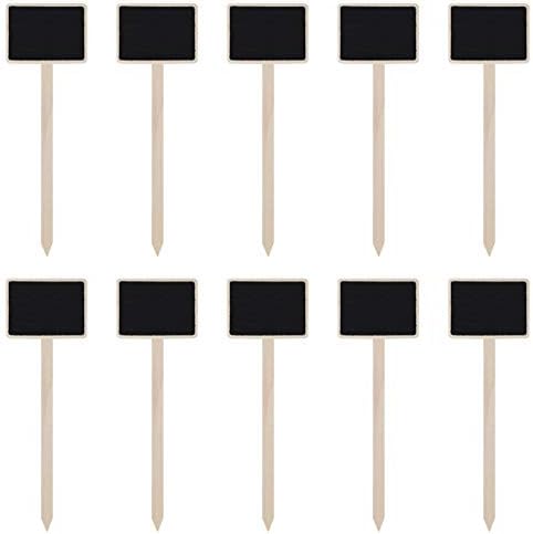 Amazon.com: 20 Pcs Mini Wood Chalkboard Gardening Plant Tags for Garden ...