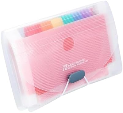 APACALI 8 Pack Flash Card Holder A6, 13 Pockets Revision Card Organiser ...