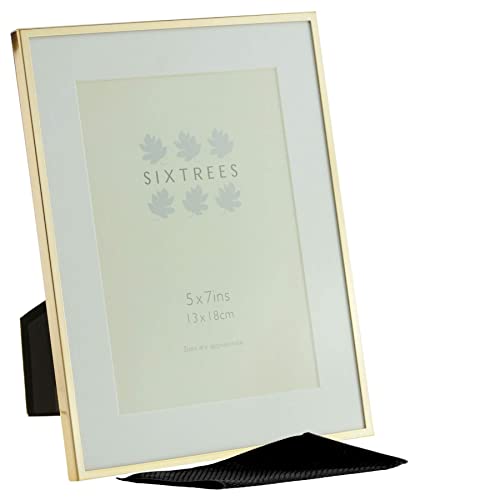 Sixtrees 2-753-57 Rose Gold 7x5inch Photo frame with Soft White Mount ...