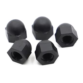 DIN1587 Black Nylon Acorn Cap Nuts Dome Head Nut M3 M4 M5 M6 M8 M10 M12(M3 10pcs): Amazon.com ...
