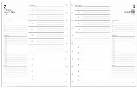 Amazon.com : 2025 TUL® Discbound Daily Planner Refill Pages, Letter ...