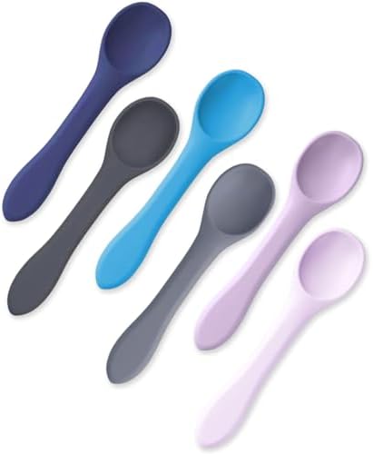 Amazon.com: Baby Spoons - Big Silicone Feeding Spoon for Baby Led ...