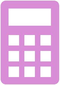 Amazon.com: Calculator Decal Sticker (pink, mirrored), Decal Sticker ...