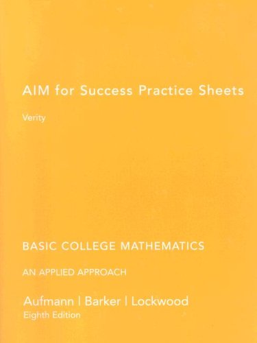 Amazon.com: Practice Sheets for Aufmann/Barker/Lockwood’s Basic College ...