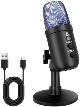 COCONISE Gaming Microphone, USB PC Mic for Podcasts Videos, Streaming ...