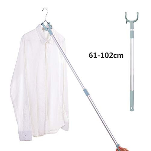Yunobi Adjustable Clothes Hook Pole – Retractable Rods Clothing Fork ...