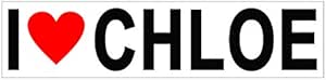Amazon.com: JS Artworks I Love Chloe Vinyl Sticker Decal : Automotive