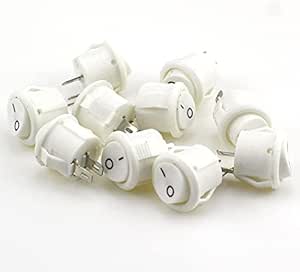 Amazon.com: ZTHOME Rocker Switch 16mm Diameter Small Round Boat Rocker ...