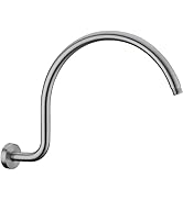 CLOVERMAP Shower Arm S Shape 17 Inch(45CM) Stainless Steel Shower Head ...