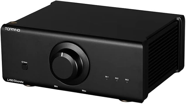 Amazon.com: Topping LA90 Discrete Power Amplifier 3*XLR/TRS Inputs 2 ...
