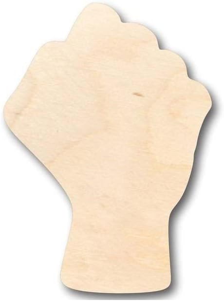 Amazon.com: Unfinished Wood Raised Fist Shape Craft up to 46" DIY 12 ...