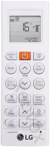 Buy Xeovox Compatible Remote for LG Inverter AC with Covertable ...