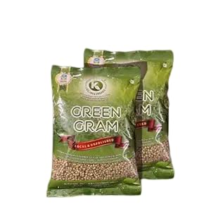 Kalinga Organic Unpolished Green Moong - 500Gm | Green Gram | Whole ...